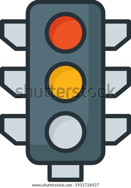 Traffic Light Concept Robot Signal Vector Stock Vector (Royalty Free ...