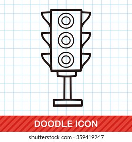 Traffic Light Doodle Stock Vector (Royalty Free) 359419247 | Shutterstock