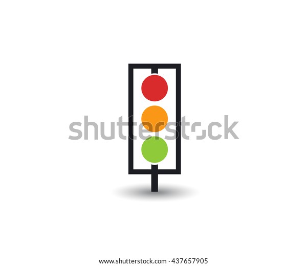 Traffic Light Icon Logo Minimal Vector Stock Vector (Royalty Free ...