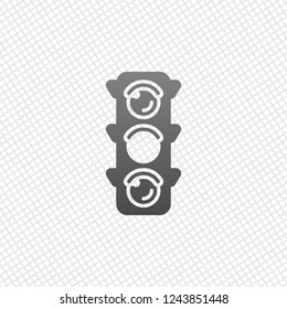 Traffic Light Icon Sign Wait Yellow Stock Vector (Royalty Free) 1243851448
