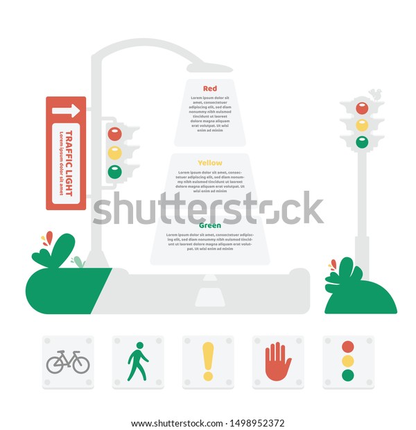 Traffic Light Infographic Sign Stock Vector (Royalty Free) 1498952372 ...