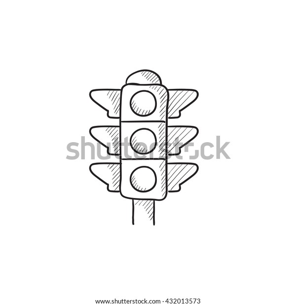Traffic Light Vector Sketch Icon Isolated Stock Vector (Royalty Free ... Traffic Light Vector Sketch Icon Isolated Stock Vector (Royalty Free ...