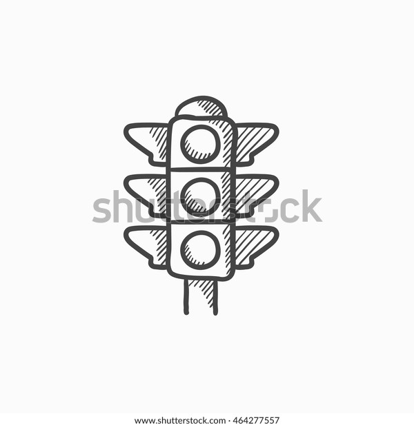 Traffic Light Vector Sketch Icon Isolated Stock Vector (Royalty Free ... Traffic Light Vector Sketch Icon Isolated Stock Vector (Royalty Free ...