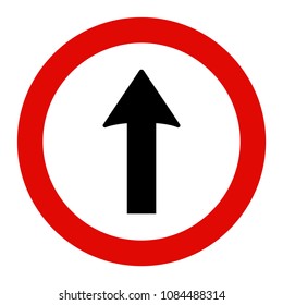 Traffic Sign Ahead Only: เวกเตอร์สต็อก (ปลอดค่าลิขสิทธิ์) 1084488314 ...
