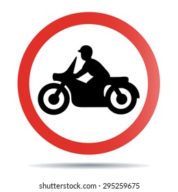 No Entry Motorcycles Road Sign Vector 库存矢量图（免版税）1835591719 | Shutterstock