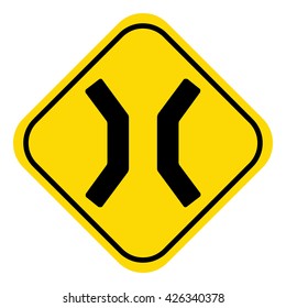 Roundabout Crossroad Road Traffic Sign Stock Vector (Royalty Free ...