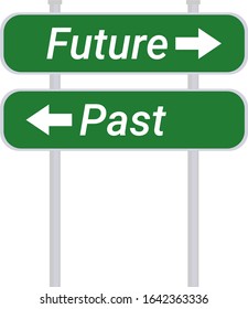 Traffic Sign Showing Two Different Routes Stock Vector (Royalty Free ...