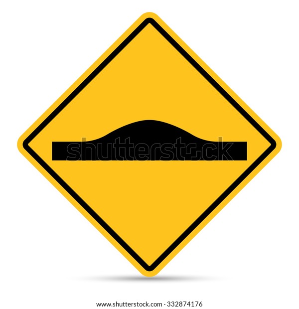 Traffic Sign Unequal Road Surface Sign Stock Vector (Royalty Free ...