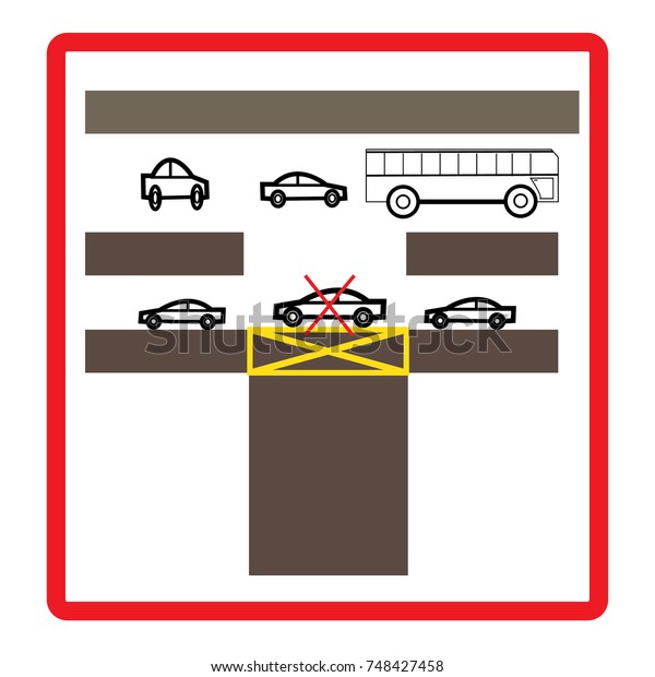 Traffic Signs Do Not Overlap Yellow: vector de stock (libre de regalías ...