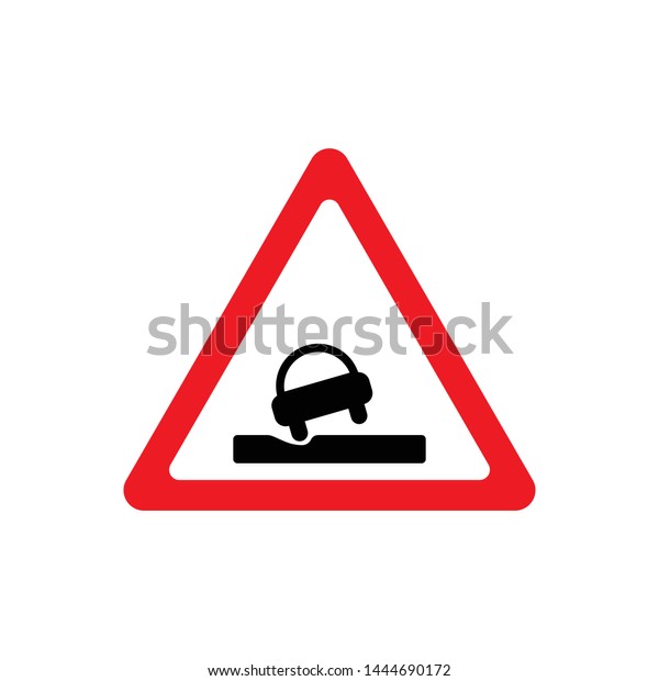 Traffic Signs Pothole Vector Icon Stock Vector (Royalty Free ...
