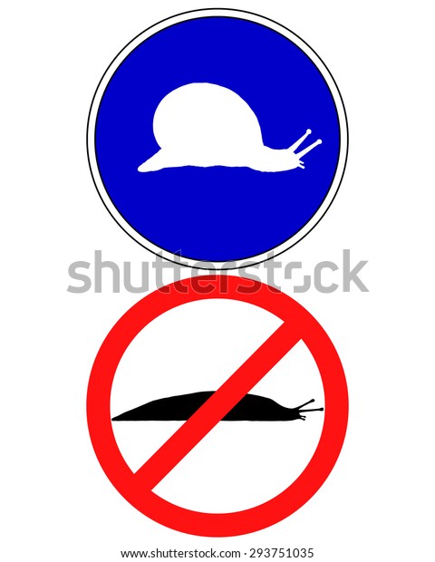 Traffic Signs Slugs Stock Vector (Royalty Free) 293751035 | Shutterstock