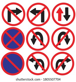 Traffic Signs That Often Seen On Stock Vector (Royalty Free) 1805507704 ...