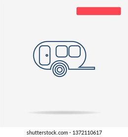 Trailer Icon Vector Concept Illustration Design Stock Vector (Royalty ...