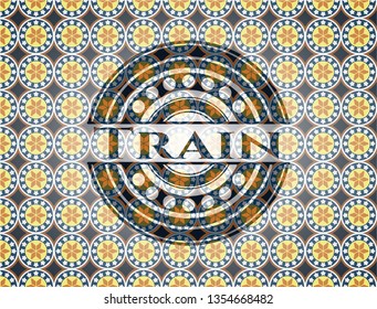 Train Arabesque Badge Arabic Decoration Stock Vector (Royalty Free ...
