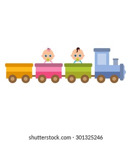 Train Baby Stock Vector (Royalty Free) 301325246 | Shutterstock