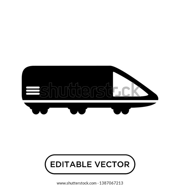 Train Black Icon Designs Illustration Logo Stock Vector (Royalty Free ...