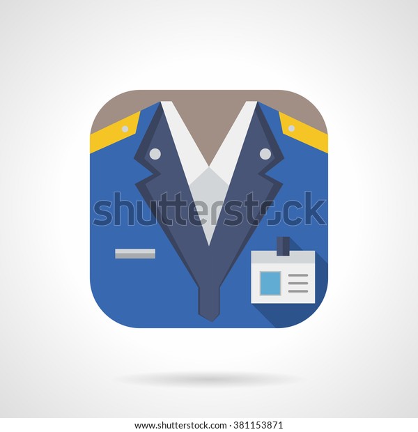 Train Conductor Uniform Badge Railway Staff Stock Vector (Royalty Free ...