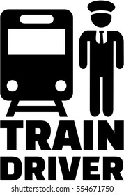Train Driver Icon Job Title Stock Vector (Royalty Free) 554671750 ...