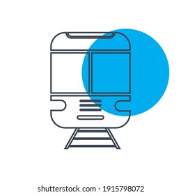 Train Icon Train Line Train Schedule Stock Vector (Royalty Free ...