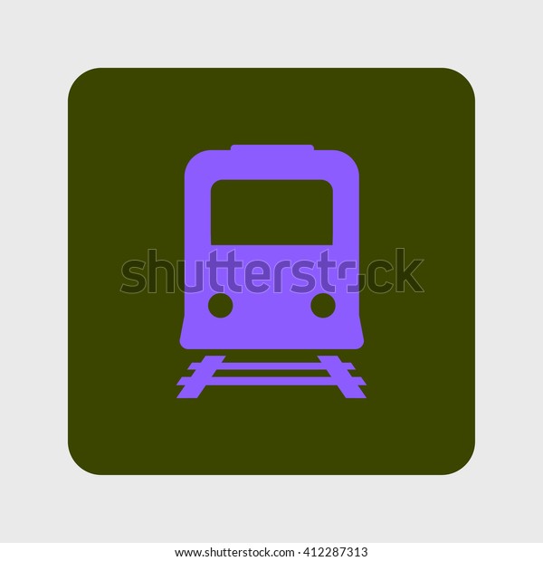 Train Icon Metro Simbol Railway Station Stock Vector (Royalty Free ...