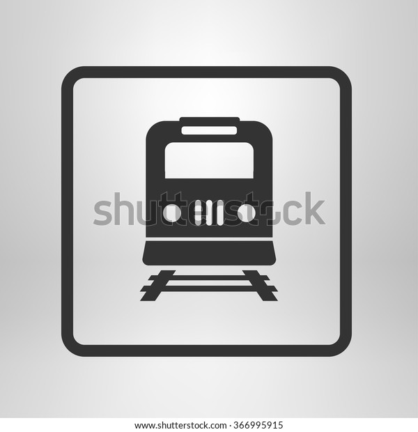 Train Icon Metro Symbol Railway Station Stock Vector (Royalty Free ...