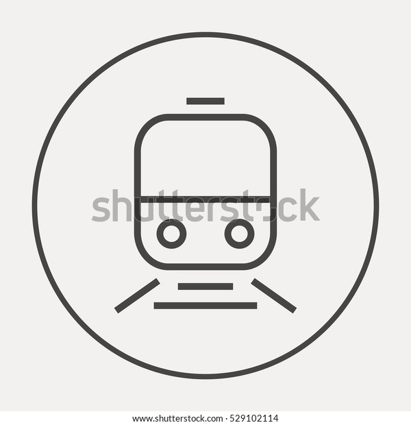 Train Isolated Minimal Icon Transportation Graph Stock Vector (Royalty ...