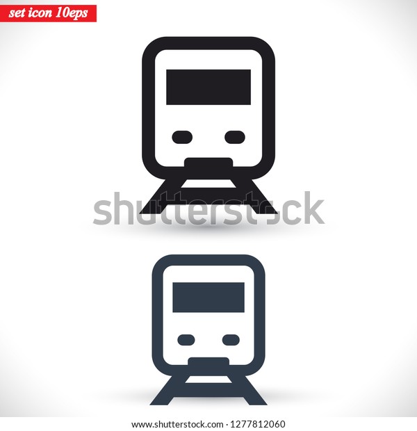Train Line Vector Stock Vector (Royalty Free) 1277812060 | Shutterstock
