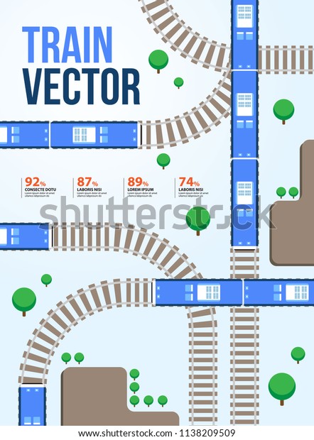 Train Metro Vector Illustration Transportation Subway Stock Vector ...
