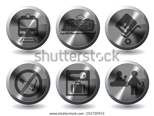 Train Station Symbols: เวกเตอร์สต็อก (ปลอดค่าลิขสิทธิ์) 192720953 ...