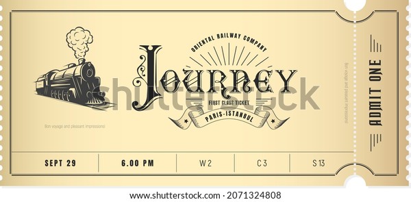 54,087 Train Ticket Images, Stock Photos & Vectors | Shutterstock