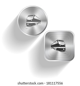 Train Vector Set Steel Buttons Stock Vector (Royalty Free) 181117556 ...