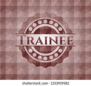 Trainee Red Seamless Badge Geometric Pattern Stock Vector (Royalty Free ...