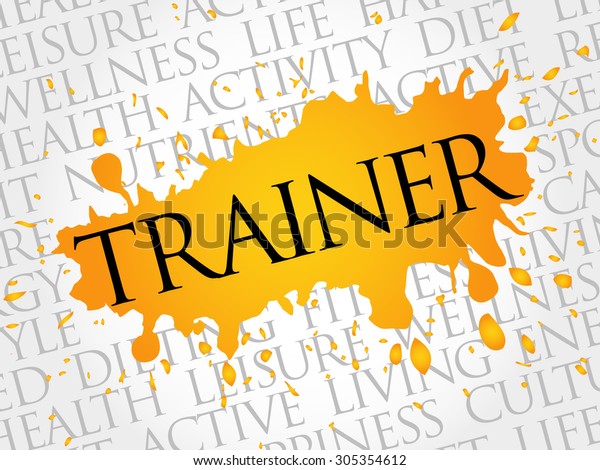 Trainer Word Cloud Health Concept Stock Vector (Royalty Free) 305354612 ...