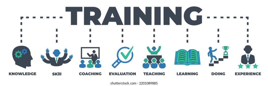 Training Concept Icons Signs Stock Vector (Royalty Free) 2201089885 ...