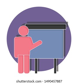 Training Concept On White Background Flat Stock Vector (Royalty Free ...
