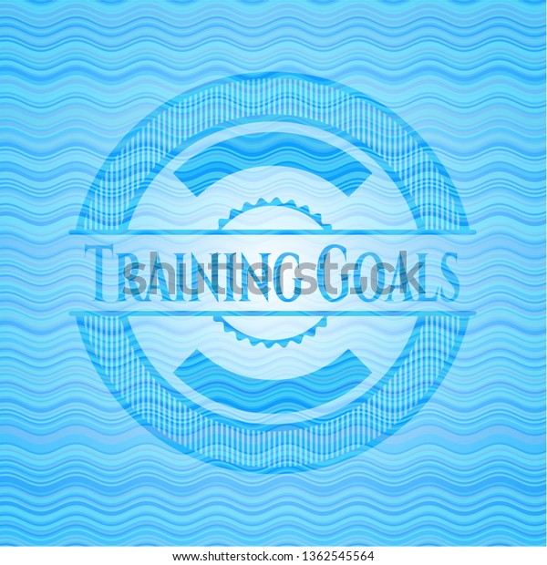Training Goals Water Wave Representation Emblem 스톡 벡터(로열티 프리 ...