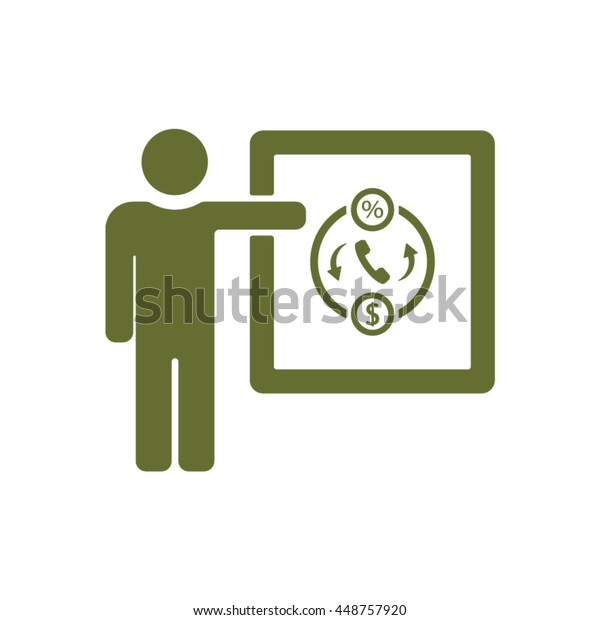 Training Icon Flat Design Stock Vector (Royalty Free) 448757920 ...