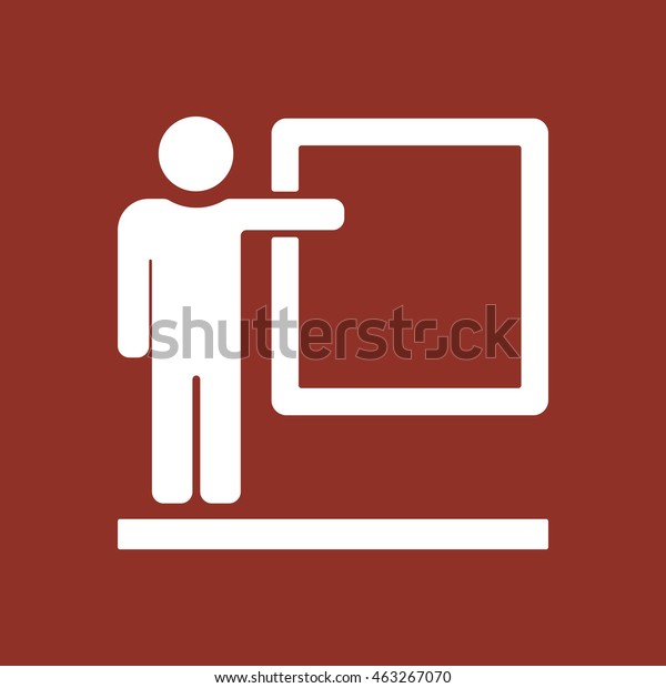Training Icon Flat Design Stock Vector (Royalty Free) 463267070 ...