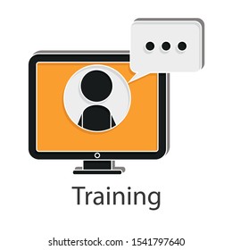 Training Icon Concept On Transparency Background Stock Vector (Royalty ...