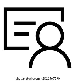 Training Icon On White Background Stock Vector (Royalty Free ...
