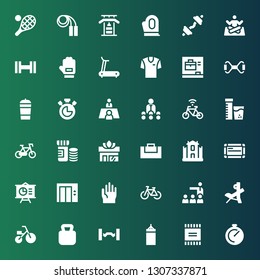 Training Icon Set Collection 36 Filled Stock Vector (Royalty Free ...