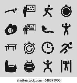 Training Icons Set Set 16 Training Stock Vector (Royalty Free ...