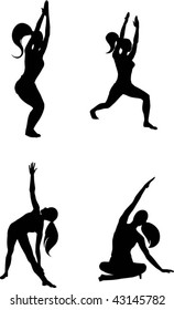 Training Silhouette: vector de stock (libre de regalías) 43145782 ...