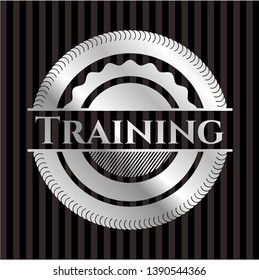 Training Silvery Shiny Emblem Vector Illustration Stock Vector (Royalty ...