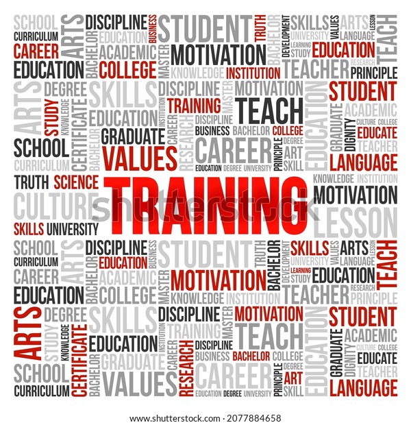 Training Word Cloud Concept Great Terms Stock Vector (Royalty Free ...
