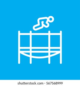 Trampoline Icon Illustration Isolated Vector Sign Stock Vector (Royalty ...