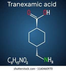 Tranexamic Acid Txa Drug Molecule Used 스톡 벡터(로열티 프리) 1160460970 ...