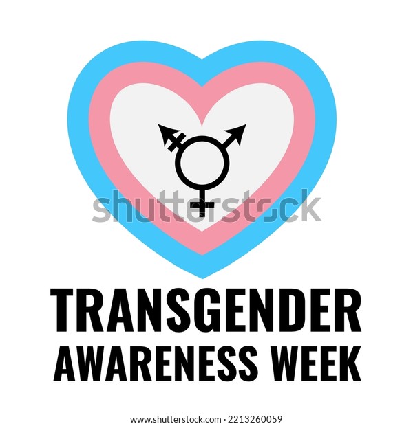 Trans Awareness Week Typography Poster Lgbt Stock Vector (Royalty Free ...