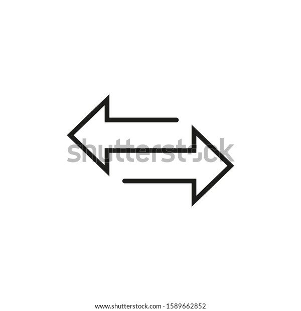 Transfer Arrow Icon Vector Illustration Flat Stock Vector (Royalty Free ...