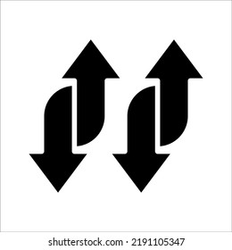 Transfer Arrow Line Icon Linear Style Stock Vector (Royalty Free ...